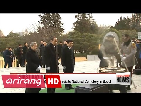 Former UN chief Ban Ki-moon visits National Cemetery in Seoul