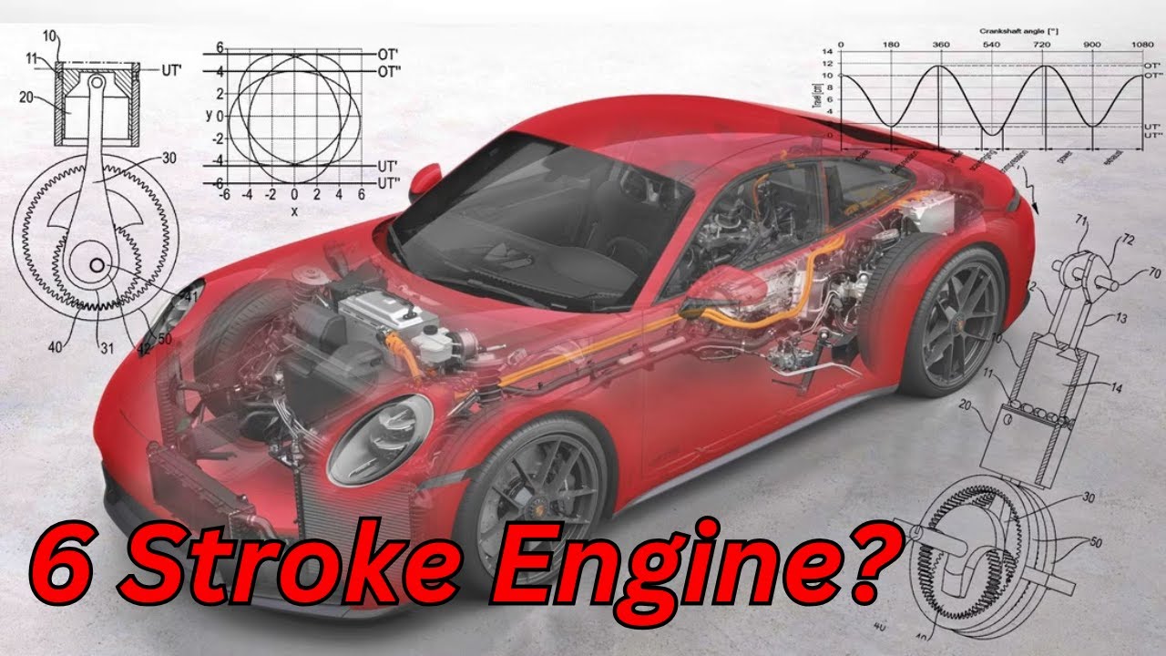 How the Porsche 6 Stroke Engine Works?