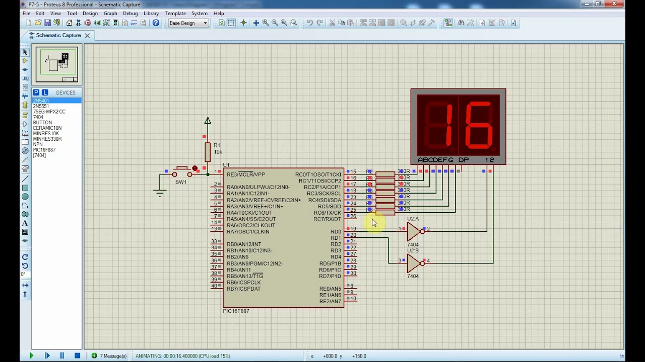 PIC16F887 Timer0 Interrupt Driven Display