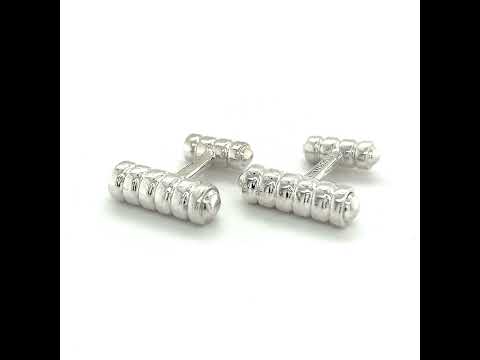 Tiffany & Co Estate Mens Cufflinks By Paloma Picasso Silver TIF411