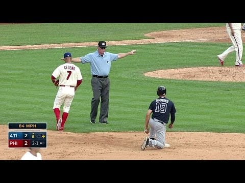 ATL@PHI: Simmons swipes second in the 6th inning