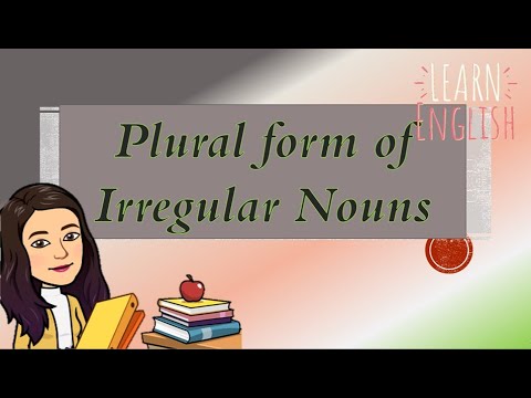 Plural Form of Irregular nouns - Grade 5