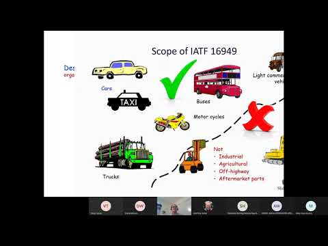 IATF 16949 Webinar presented by Quality Managment & Training Limited