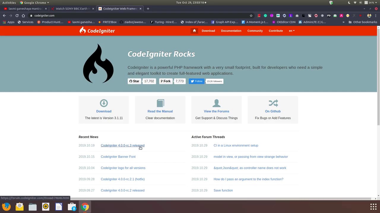Codeigniter 4 Tutorial 2019 (PHP) - Introduction & Installation