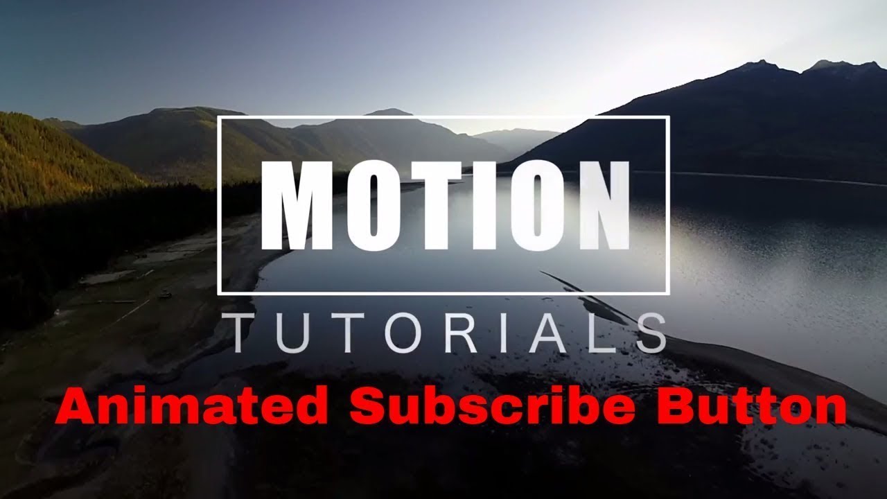 Motion Tutorial   Animated YouTube Subscribe Button