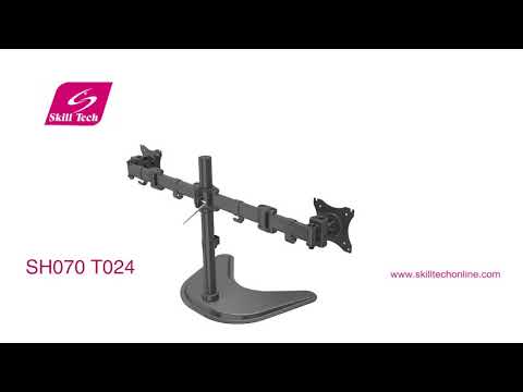 Skill Tech dual screens economical double joint articulating Mount SH 070 T024