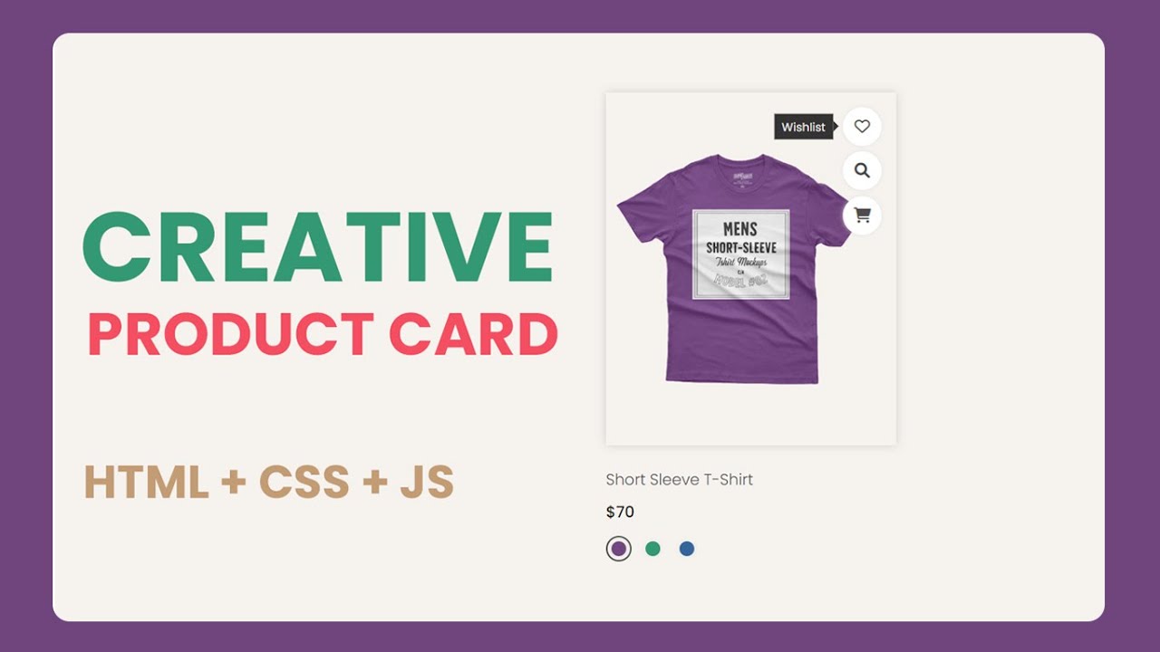 Responsive Product Cards Design using  Html Css  & Javascript