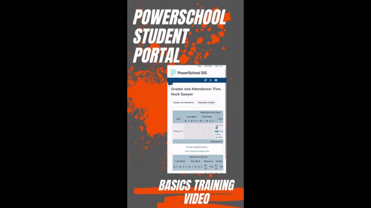 PowerSchool Student Portal - Training Video (The Basics)