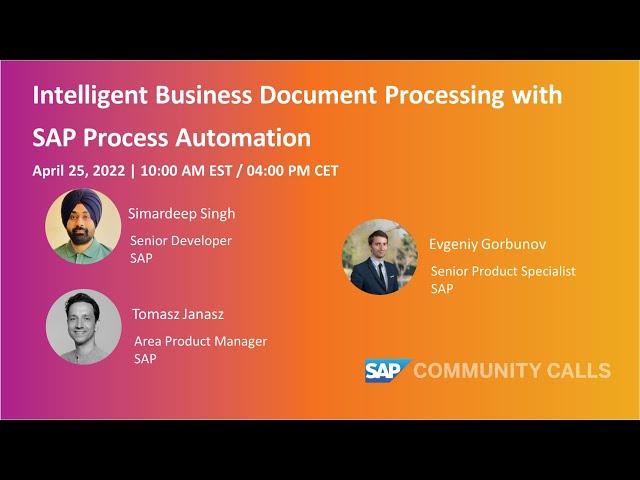 Revolutionizing Document Processing with SAP Process Automation | Galaxy.ai