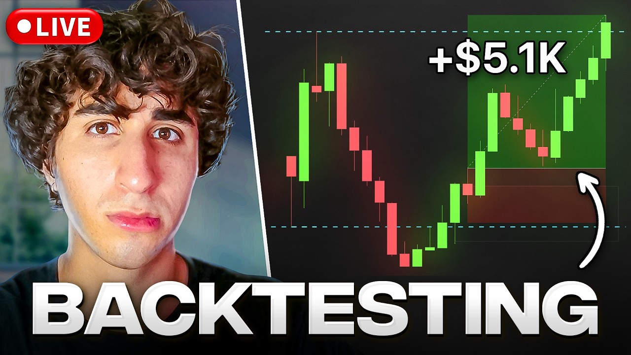 Watch Me LIVE Backtest My 70% Winrate Strategy (Just Copy Me)