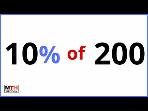10 percent of 200