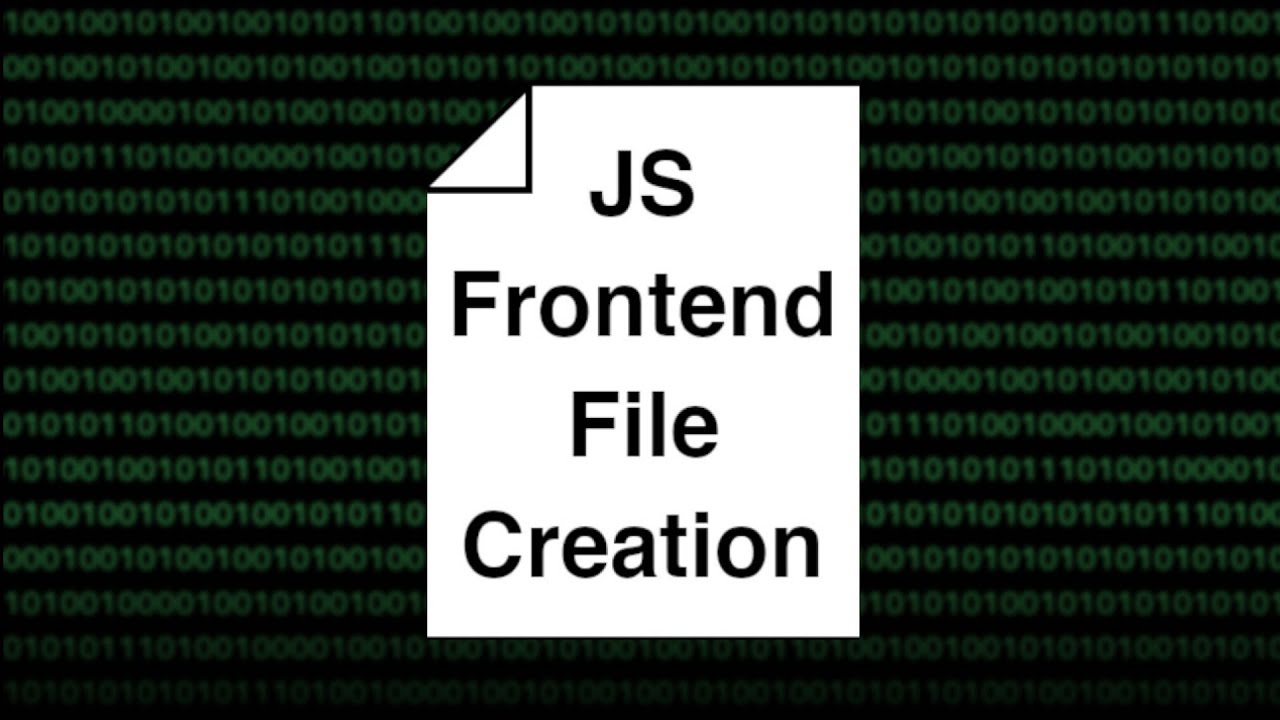 Creating Files in the Frontend using Blobs in JavaScript | Tutorial