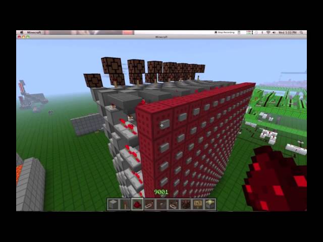 First infinitely expandable button panel Minecraft Map