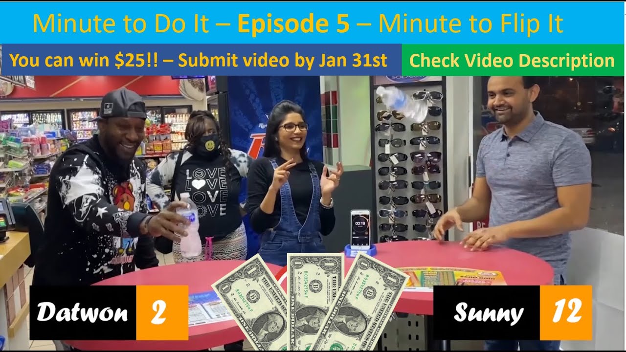 One Minute Games  - Water Bottle Flipping Challenge with random people - Party Games