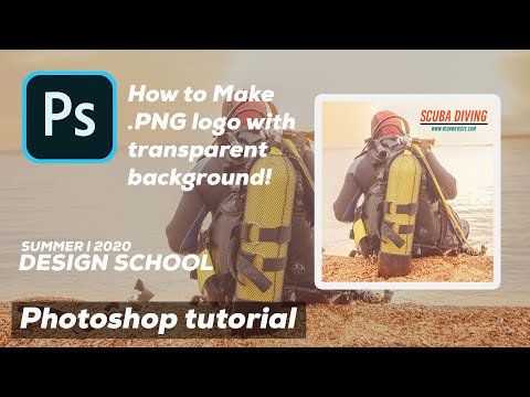 How to make .png transparent logo | Photoshop tutorial