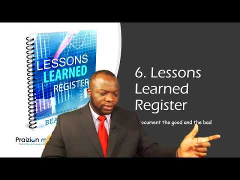 Lessons Learned (PMBOK Guide 4:4)