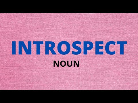 INTROSPECT Meaning Explanation In Urdu Hindi - English Vocabulary