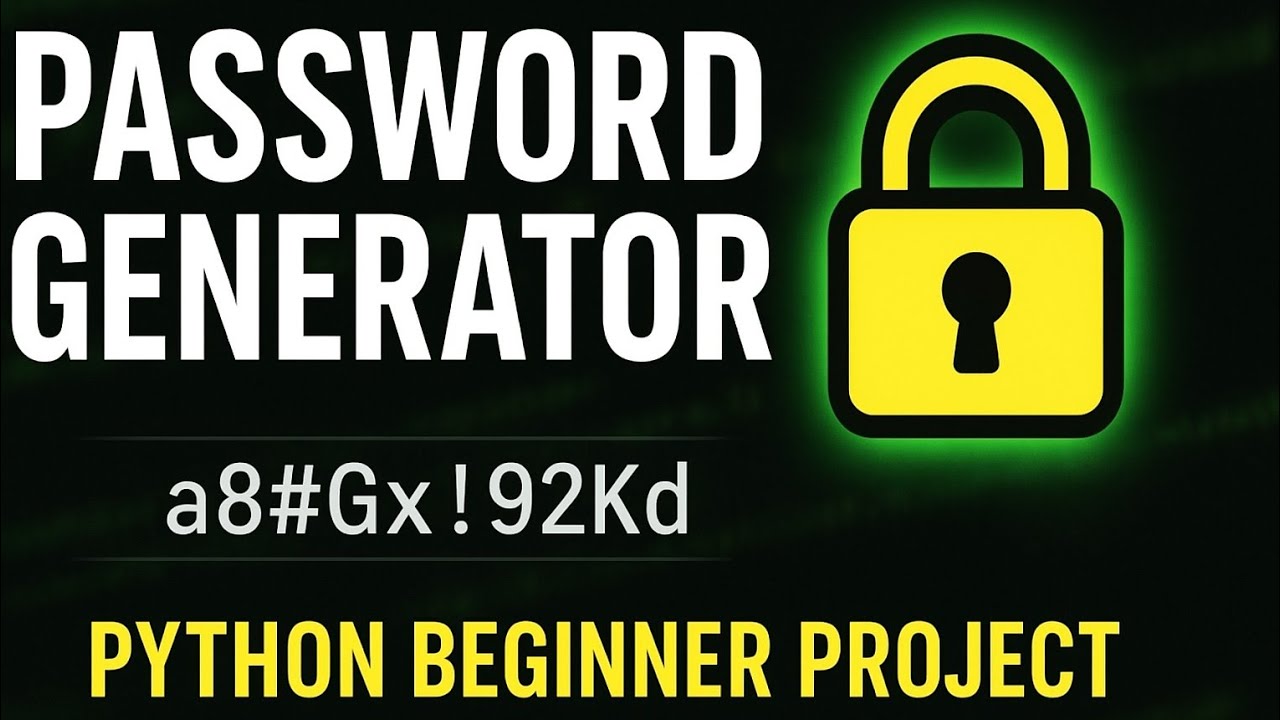 Build a Password Generator in Python (Beginner Project)