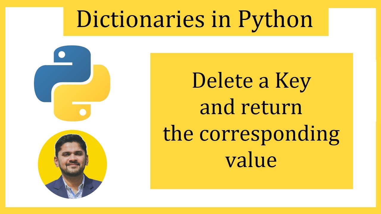 How to Delete a Key from a Python Dictionary and return the corresponding value | Amit Thinks