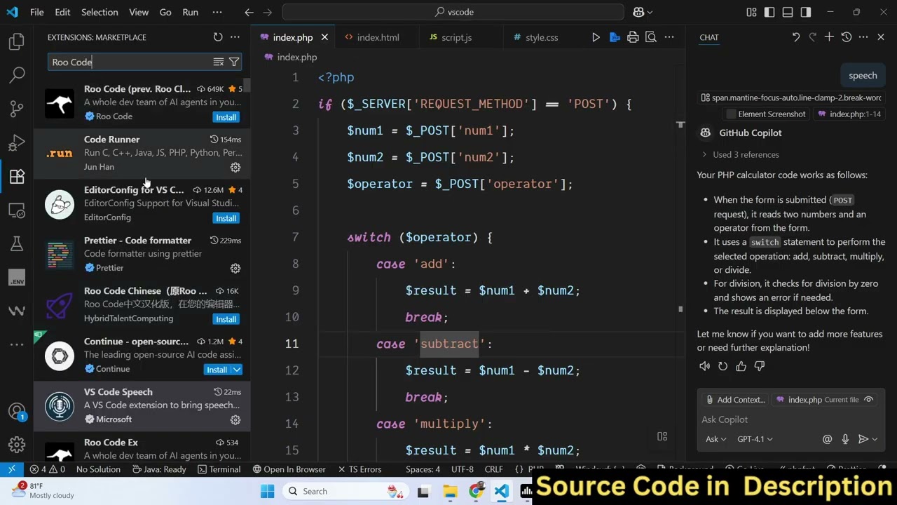 How to Integrate Voice Speech to Text Recognition in Github Copilot in VSCode IDE