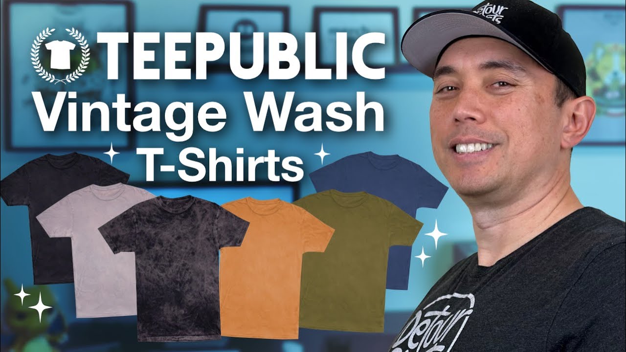 New Product! Vintage Wash T-Shirts from TeePublic
