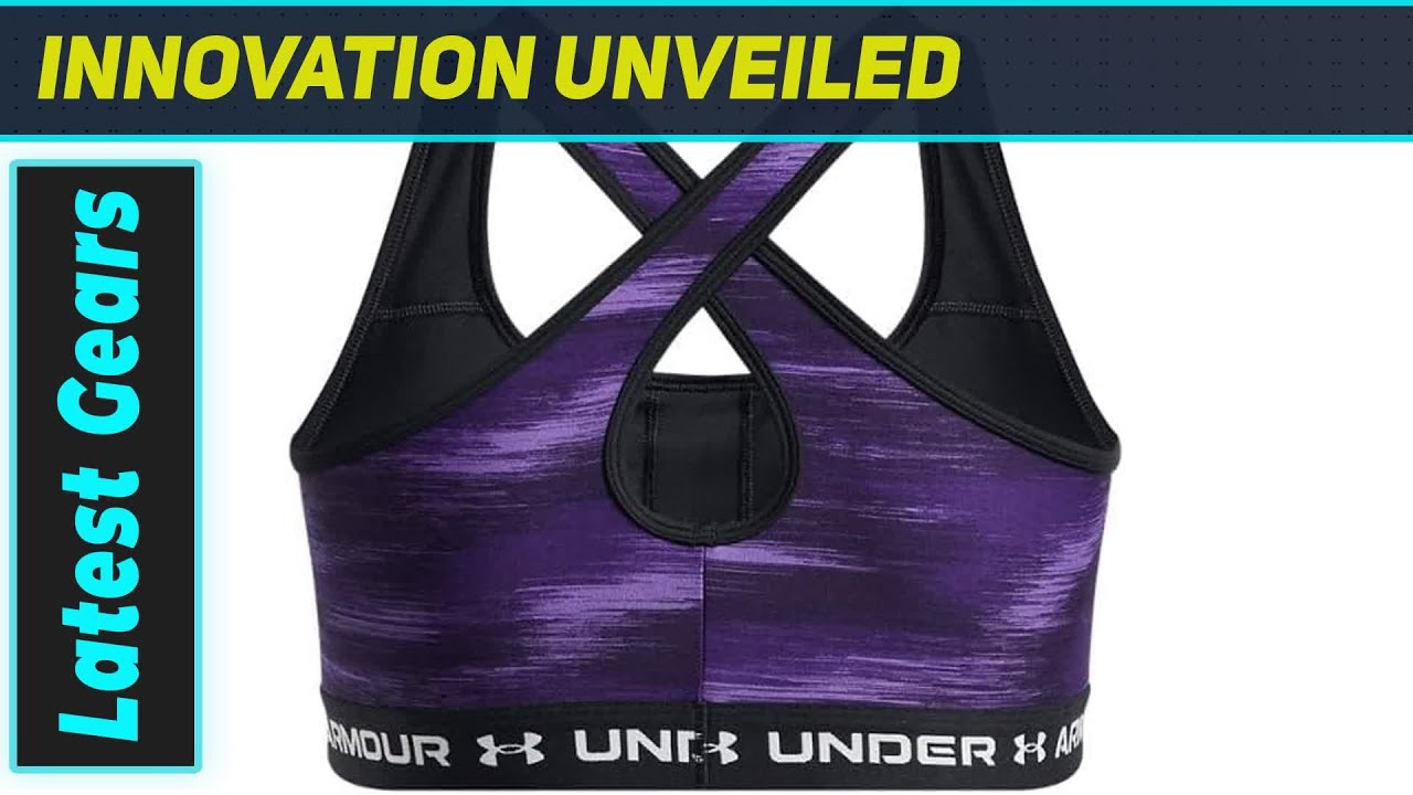 `Under Armour Womens Crossback Mid Bra: Amazing Support & Comfort!