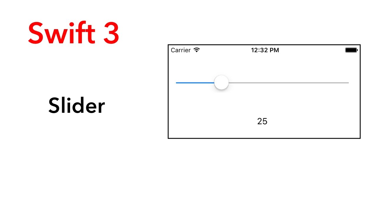 How To Implement A Slider (Swift 3 + Xcode 8.2.1)