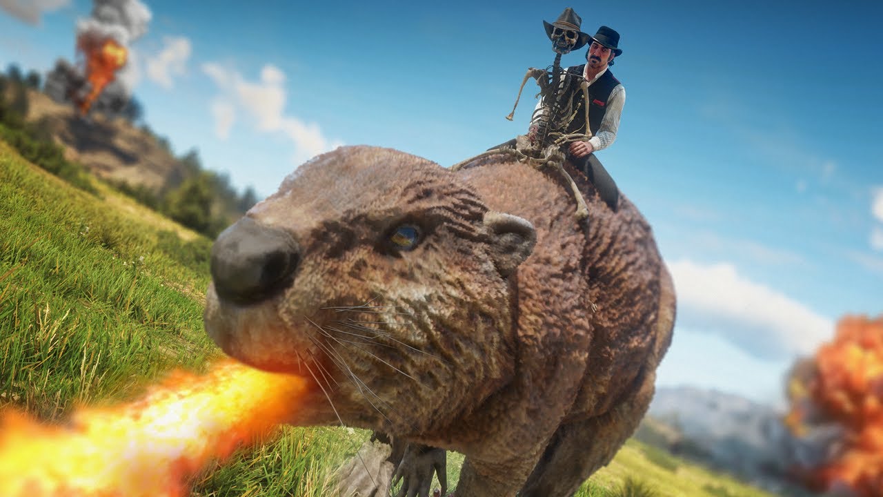 RDR2 But Arthur And Dutch Ride A Big Beaver