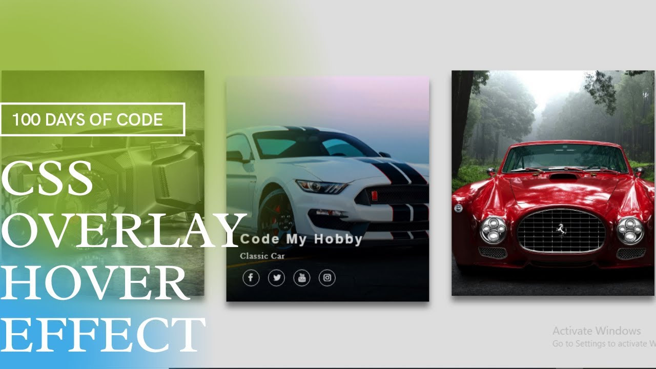 Image Overlay Hover Effect Using CSS  Flexbox | CSS  Image Overlay Hover Effect