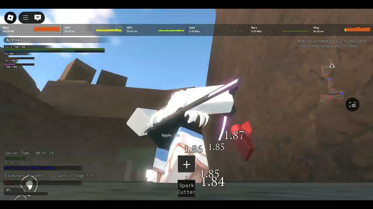 Samurai skill 1 bug.