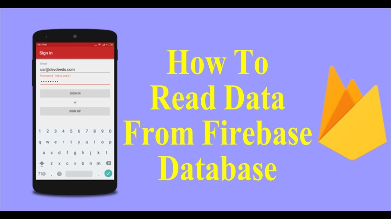 Firebase Tutorial - Read Data From Firebase Database