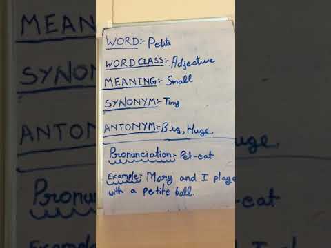 Petite meaning | #learnenglishwords #learnenglishword #pinooslearningchannel #petite #petitemeaning