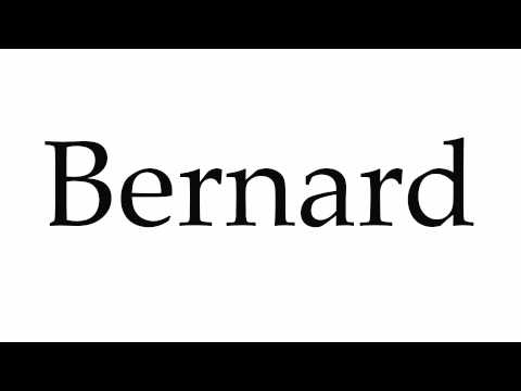 How to Pronounce Bernard