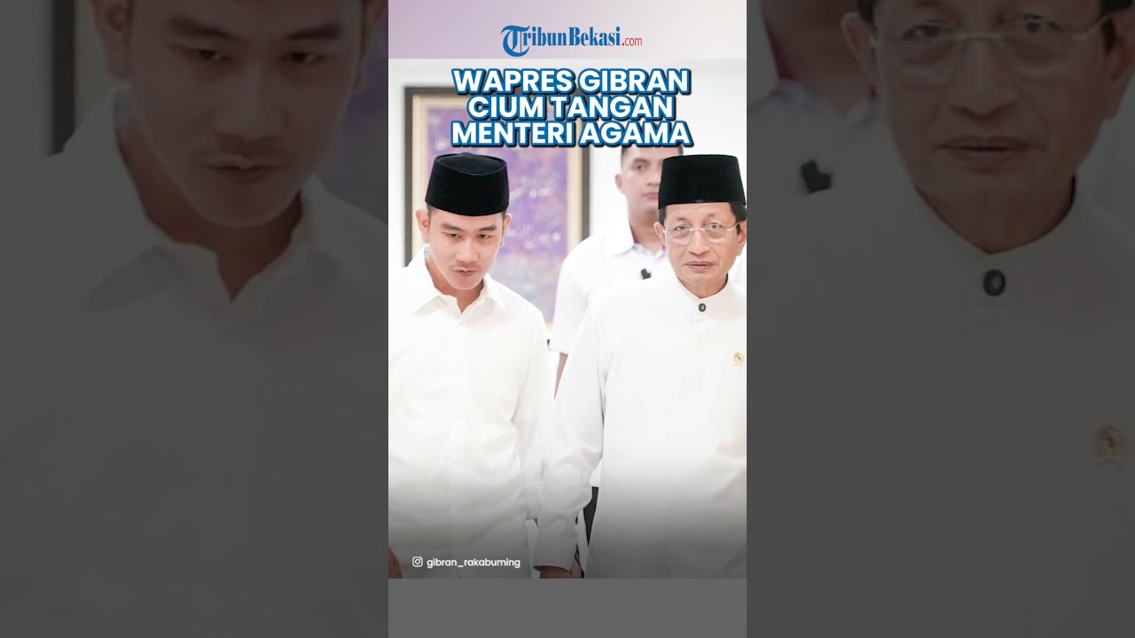 Momen Wapres Gibran Rakabuming Cium Tangan jadi Sorotan saat Temui Menteri Agama - Tribun Video