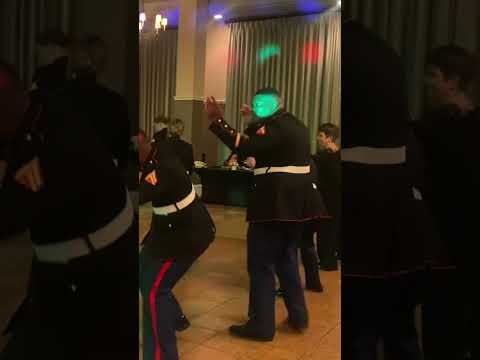 This is textbook form 🇺🇸 Thank you for your service! #marines #marinecorps #military #dance #ball