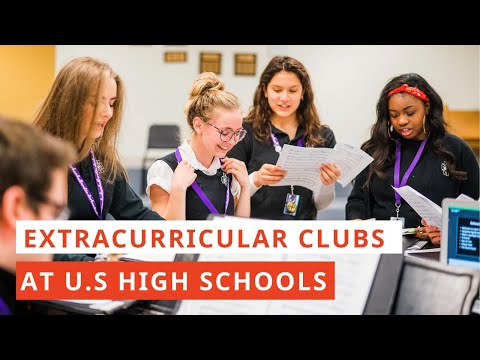 Extracurricular clubs at U.S. high schools