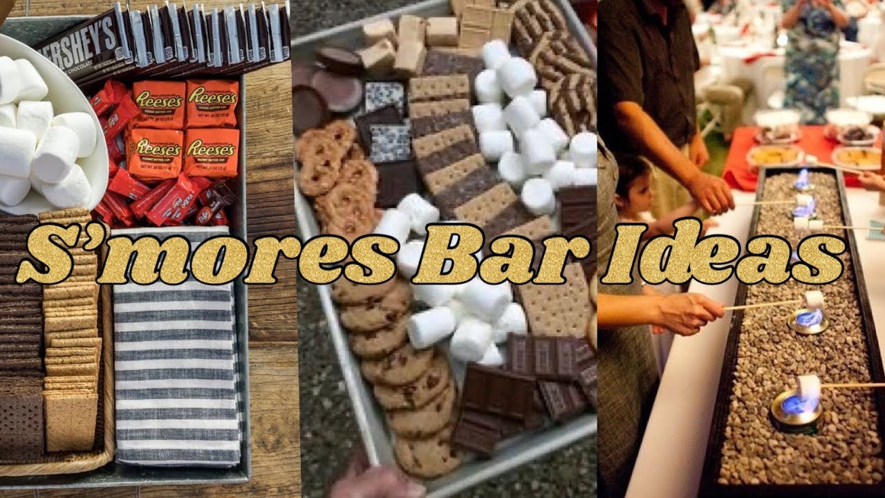 S’mores Bar Ideas to Try!!! DIY S’mores Bar for Parties and Weddings