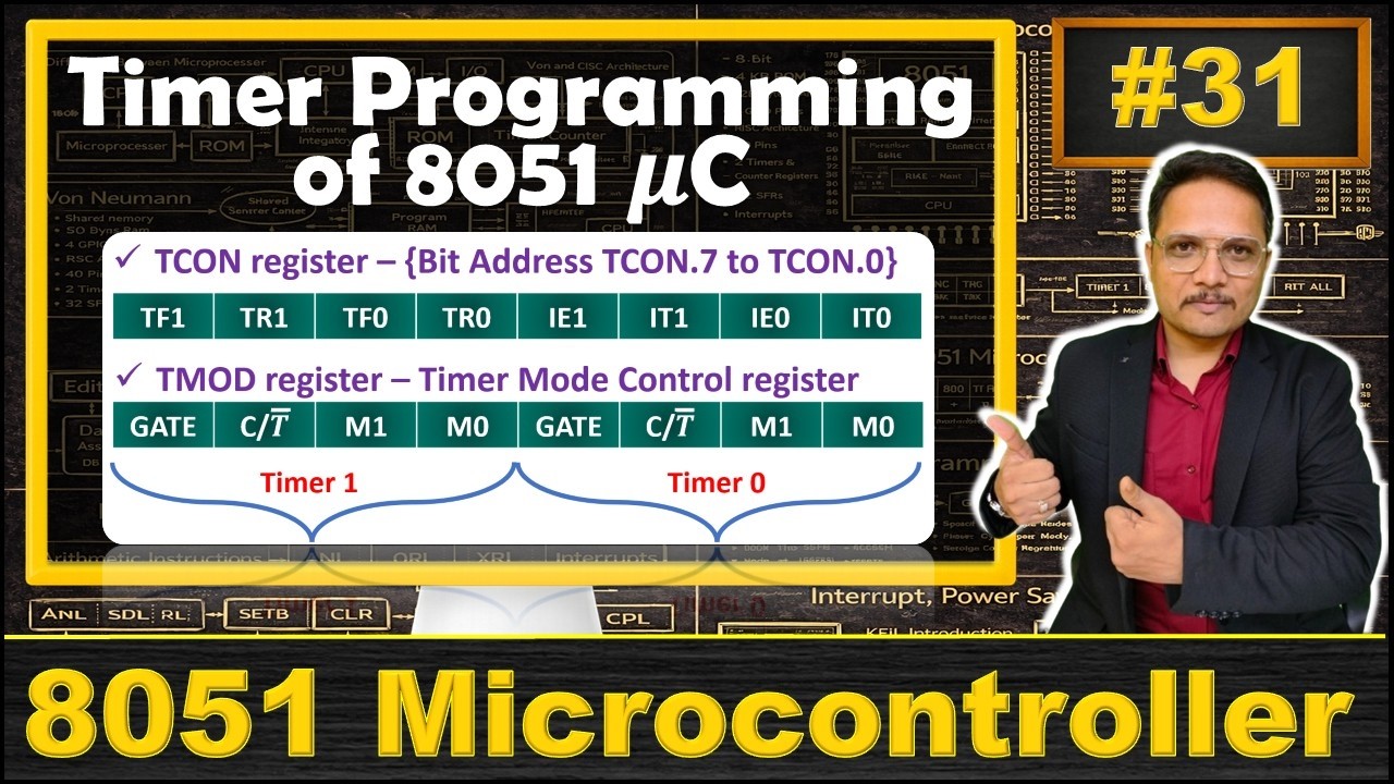 Timer Programming in 8051 Microcontroller Explained: Configuration and Counter Setup - 2