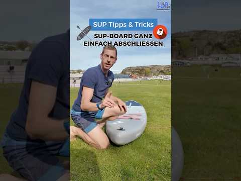 Simply lock your SUP board with this lock! #standuppaddle #standuppaddling #sup
