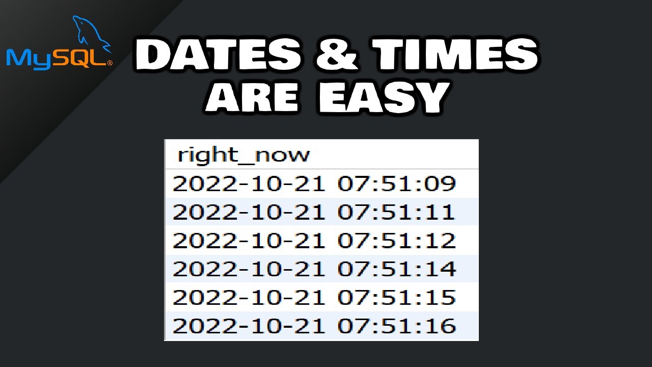 MySQL: CURRENT_DATE() & CURRENT_TIME()