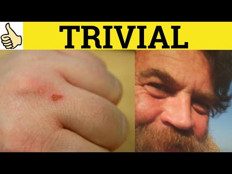 🔵 Trivial Defined - Trivia Means - Trivial Meaning - Trivia Examples - Trivial Definition - GRE