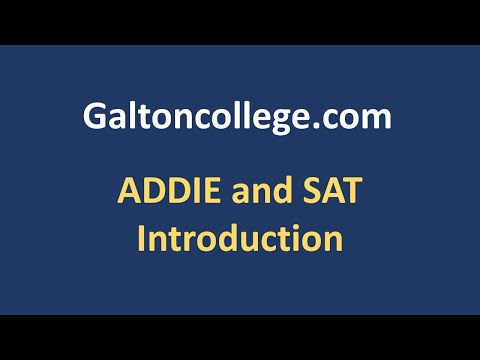 Addie and SAT Introduction