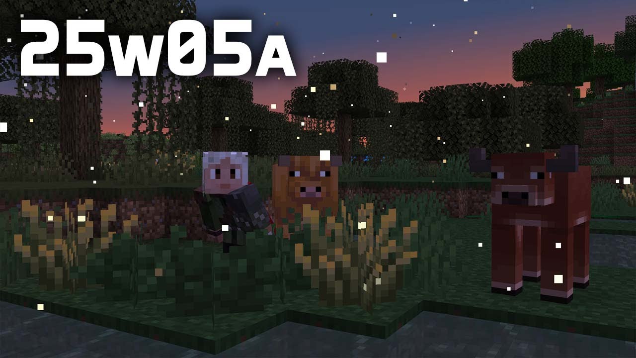 Exploring Snapshot 25w05a: New Cow Variants and Firefly Bushes in ...