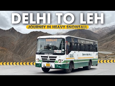 Delhi To Leh Hrtc Bus Journey 2025 | दिल्ली से लेह लदाख का सफ़र हिमाचल सरकार की बस में