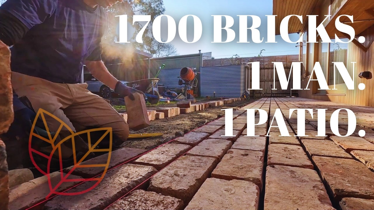 The Art of Brick Paving: One Man’s Journey with 1700 Bricks