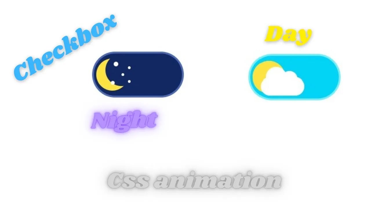 Day n Night Checkbox Amazing effect without image by css html #html #css3 #css