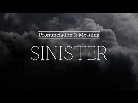 How to Pronounce: Sinister | Pronunciation & Meaning (British English)