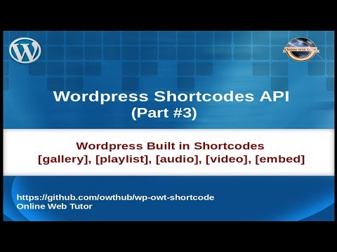 Learn Complete Wordpress Shortcodes API Tutorial for beginners from scratch |Built in Wordpress ...