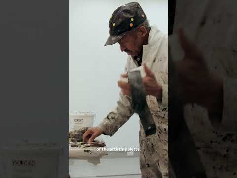 This artist never touches his paintings? #art21 #fyp #painting