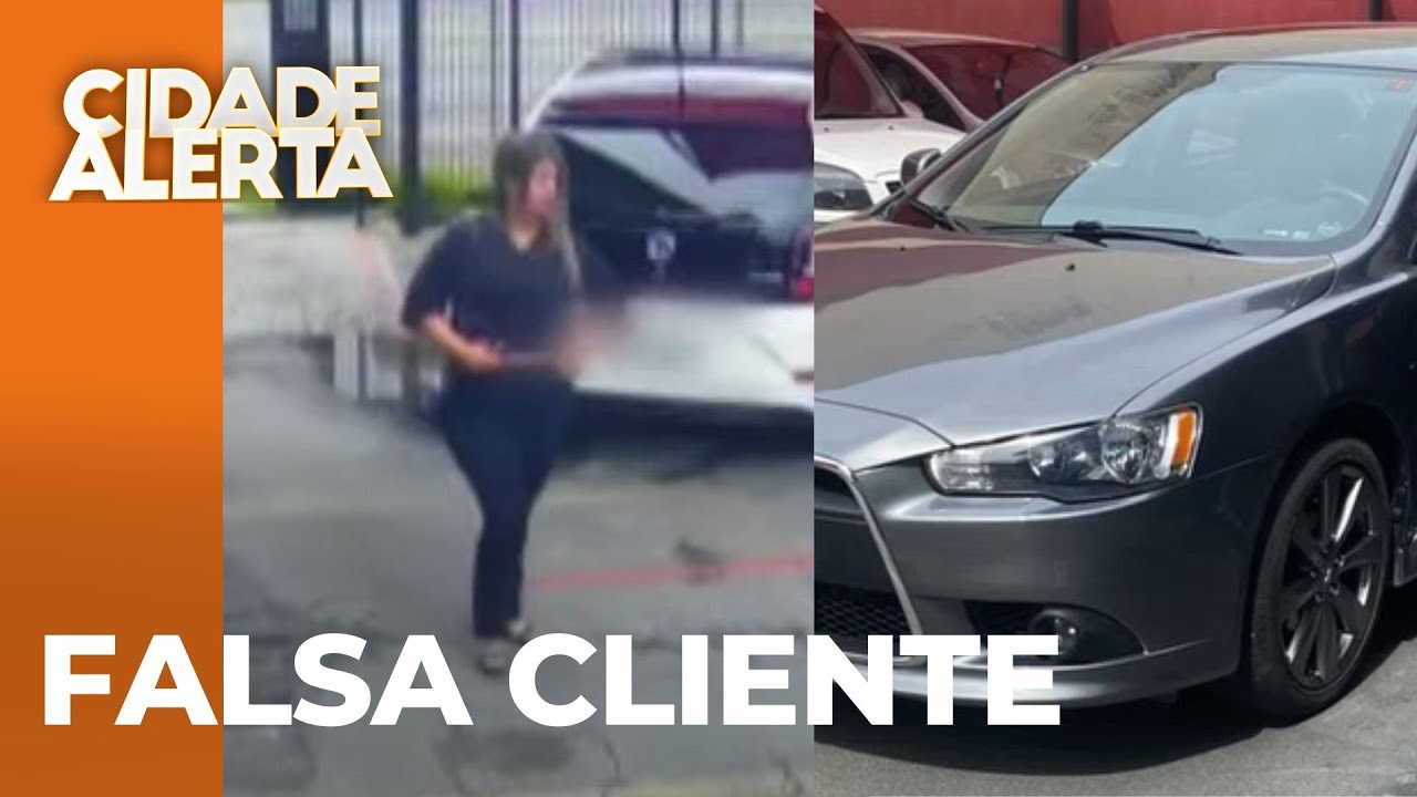 Mulher rouba carro durante test drive com o veículo